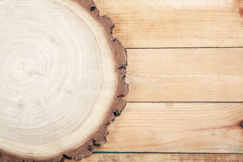 Circle Board on Wooden Table Stock Image - Image of desk, pattern: 82313277
