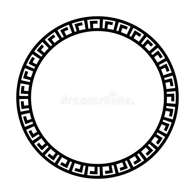Circle Border Frame Rounded Design Vector Illustration in Minimal ...