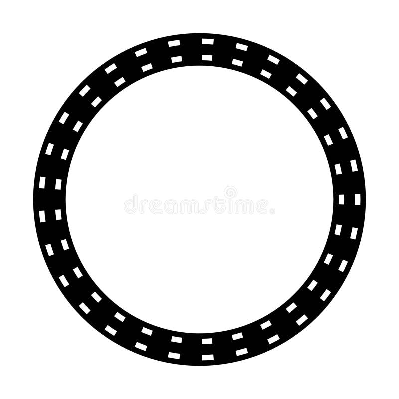 Circle Border Frame Rounded Design Vector Illustration in Minimal ...