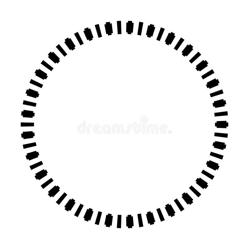 Circle Border Frame Rounded Design Vector Illustration in Minimal ...