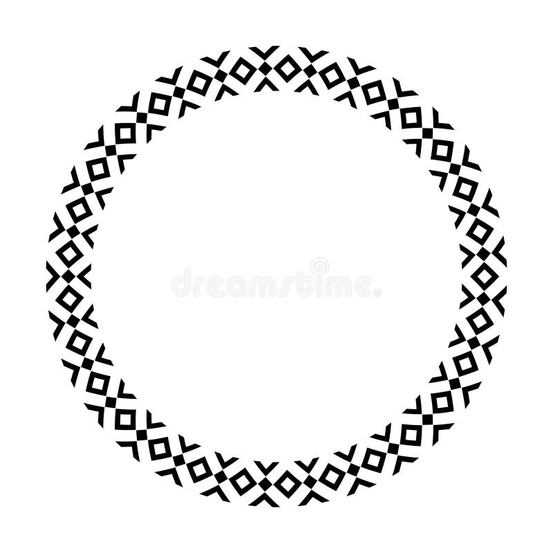 Circle Border Frame Rounded Design Vector Illustration in Minimal ...