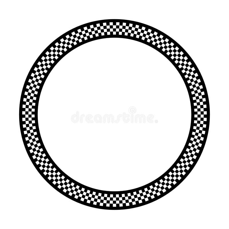 Circle Border Frame Rounded Design Vector Illustration in Minimal ...