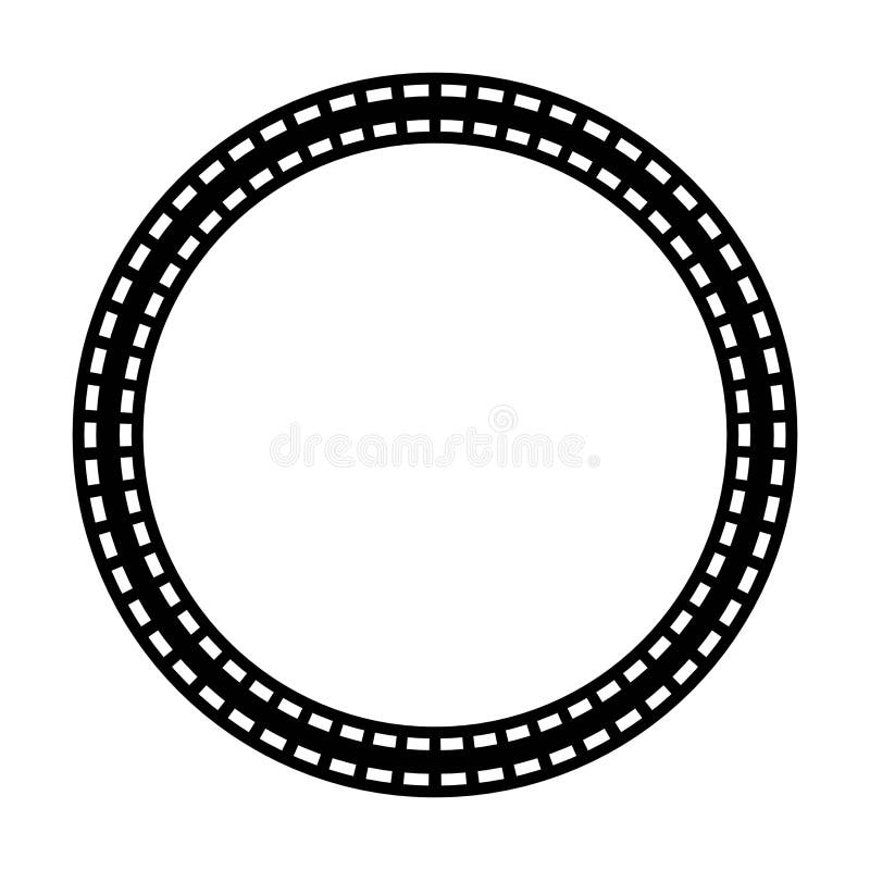Circle Border Frame Rounded Design Vector Illustration in Minimal ...