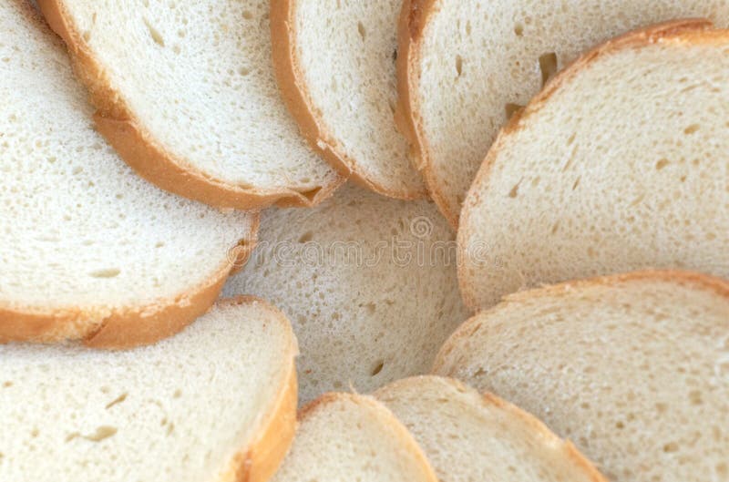 Circle from bread slices stock image. Image of cookie - 7442027