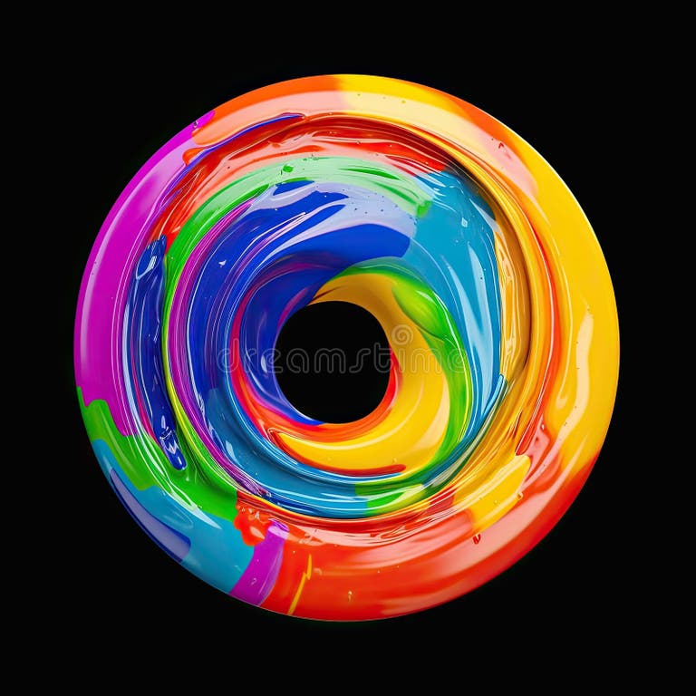 Brightly colored circle stock illustration. Illustration of decoration ...