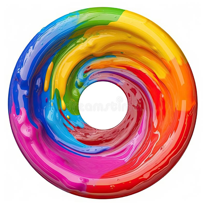 Brightly colored circle stock illustration. Illustration of line ...