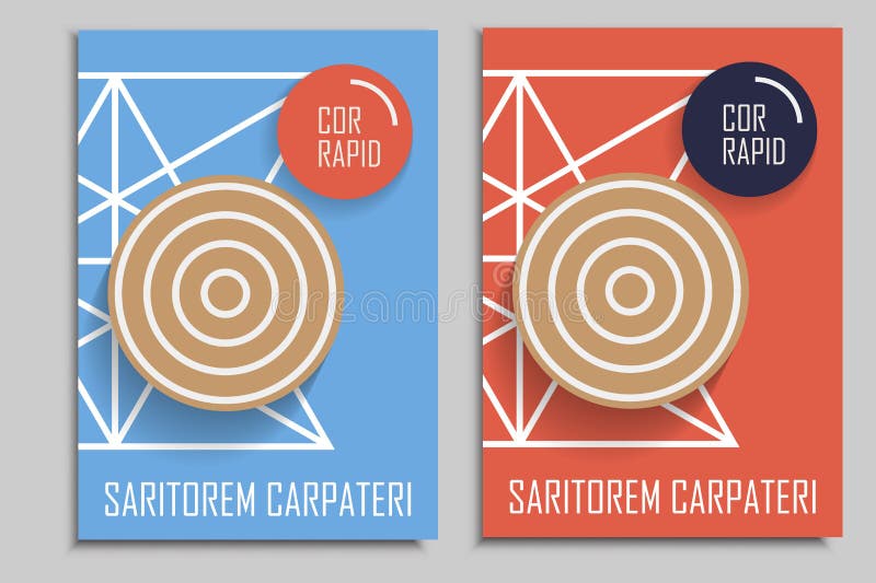 Circle Brochure Design. Vector Template Stock Vector - Illustration of ...