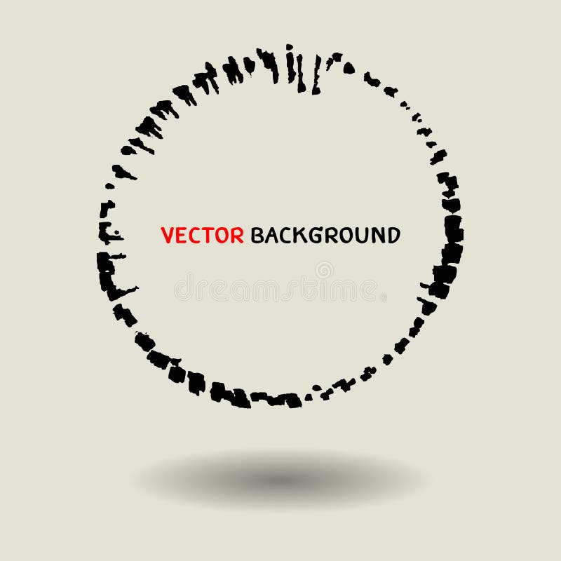 Abstract Circle Texture Background Template Stock Vector - Illustration ...