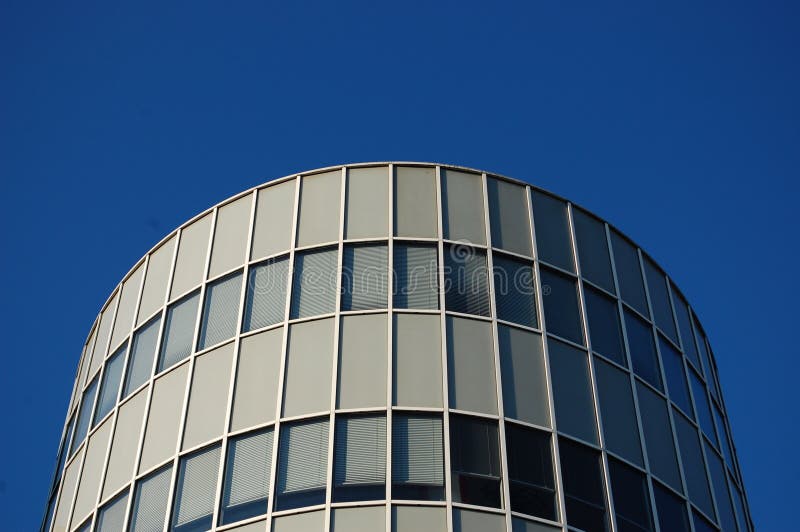 Circle building tower stock image. Image of blue, office - 17003301
