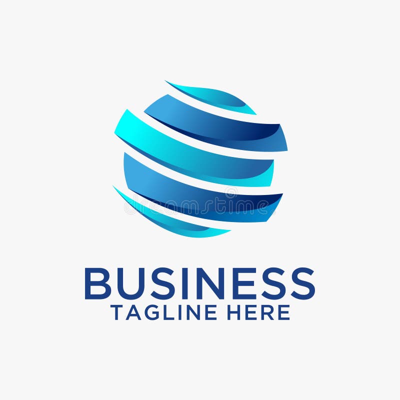 Circle Business Logo Design Stock Vector - Illustration of consulting ...