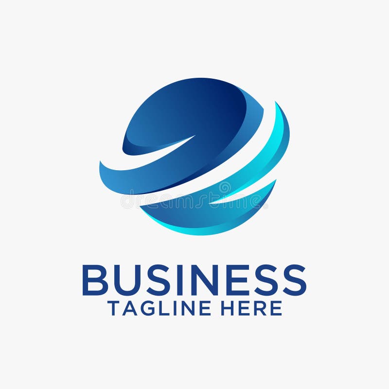 Circle Business Logo Design Stock Vector - Illustration of commerce ...