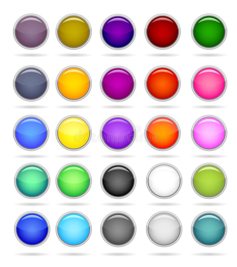 Circle button stock vector. Illustration of olive, bright - 12290139