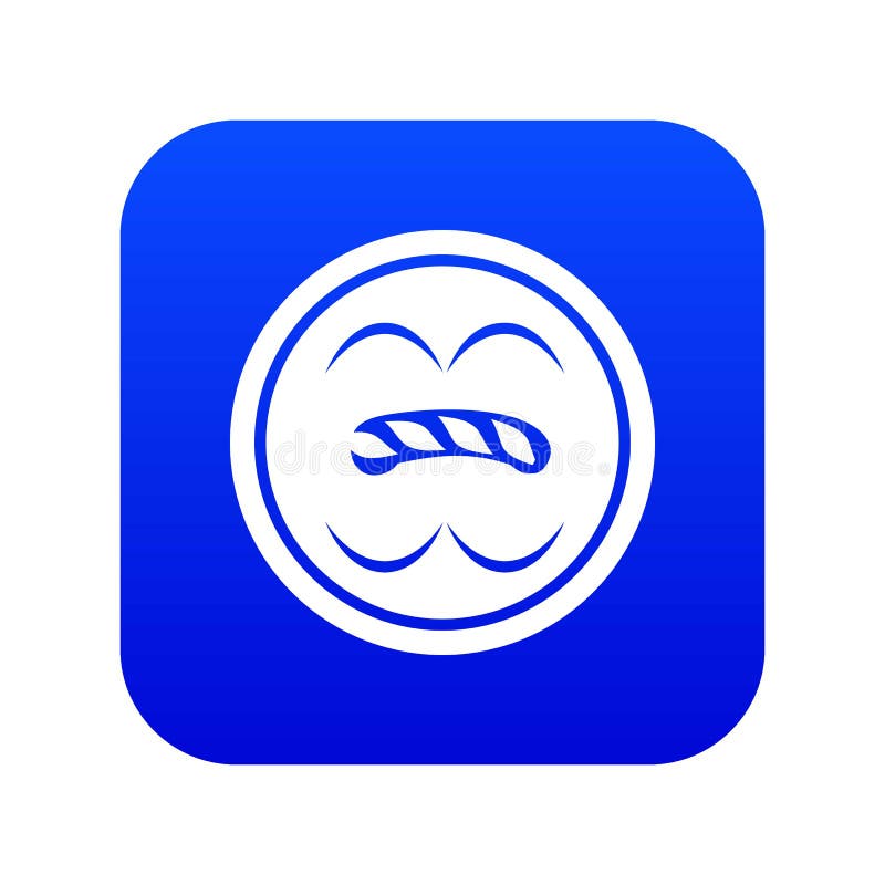 Circle Button Icon Blue Vector Stock Vector - Illustration of accessory ...