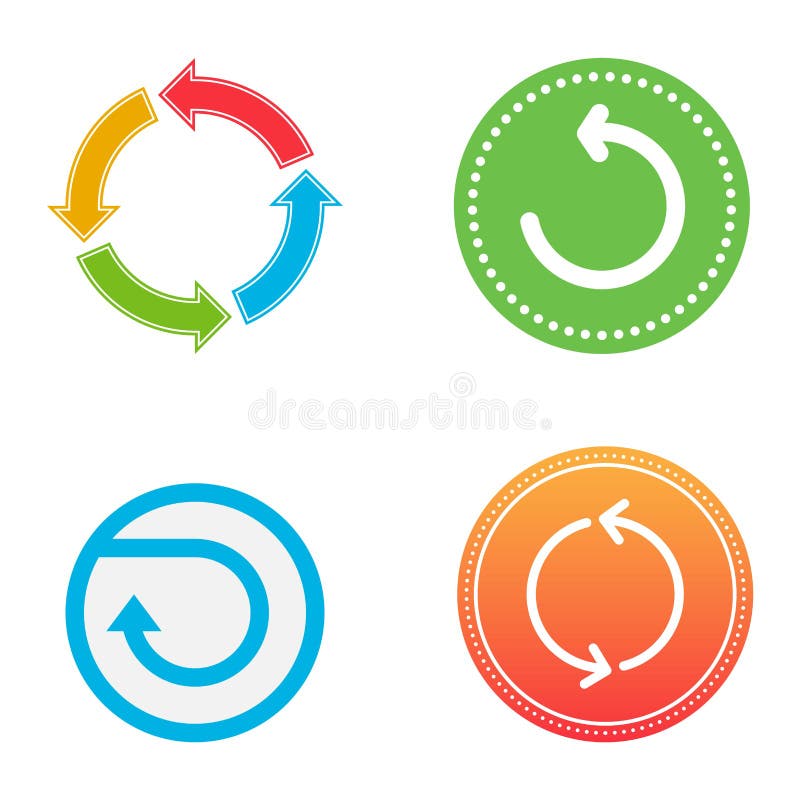 Circle Button Vector Isolated Stock Vector - Illustration of symbol ...