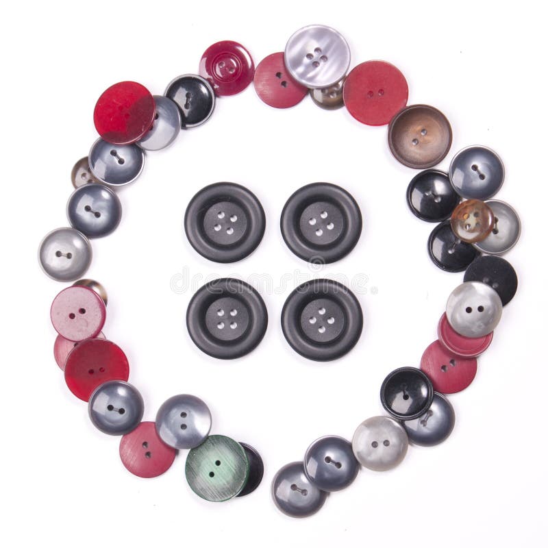 Circle of buttons stock image. Image of sewing, circle - 38176875