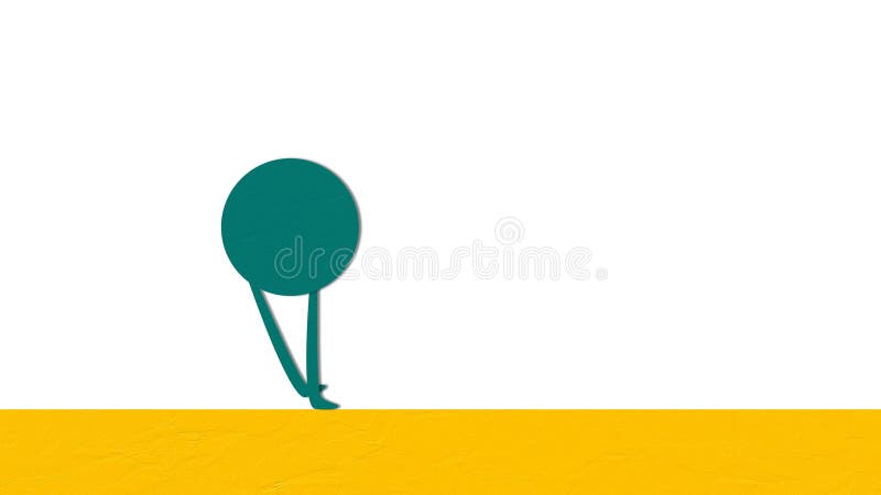 Circle Cartoon Character Animation Stock Footage - Video of dirt ...