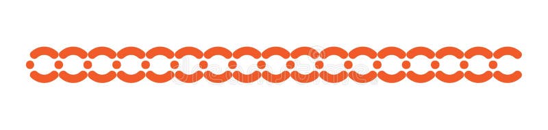 Circle Chain Border Design. Vector Illustration Decorative Design Stock ...