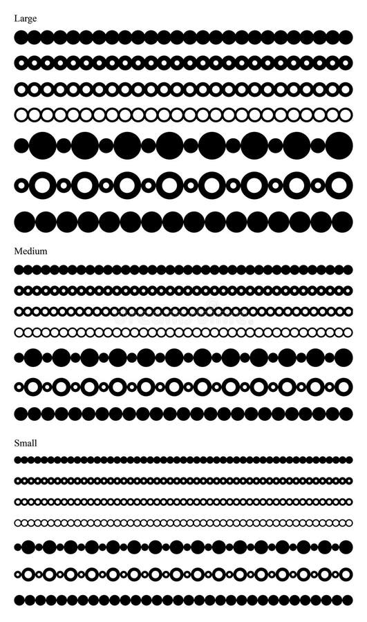 Vectorised Circle Chain Borders and Edges Stock Vector - Illustration ...
