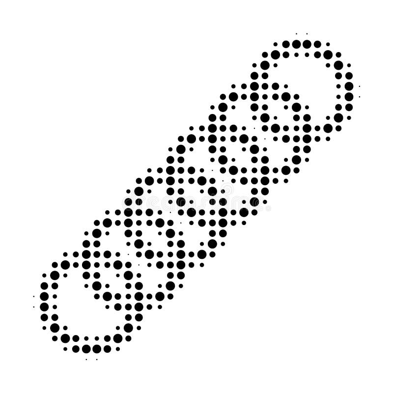 Dotted Chain Mosaic of Circles with Other Icons Stock Vector ...