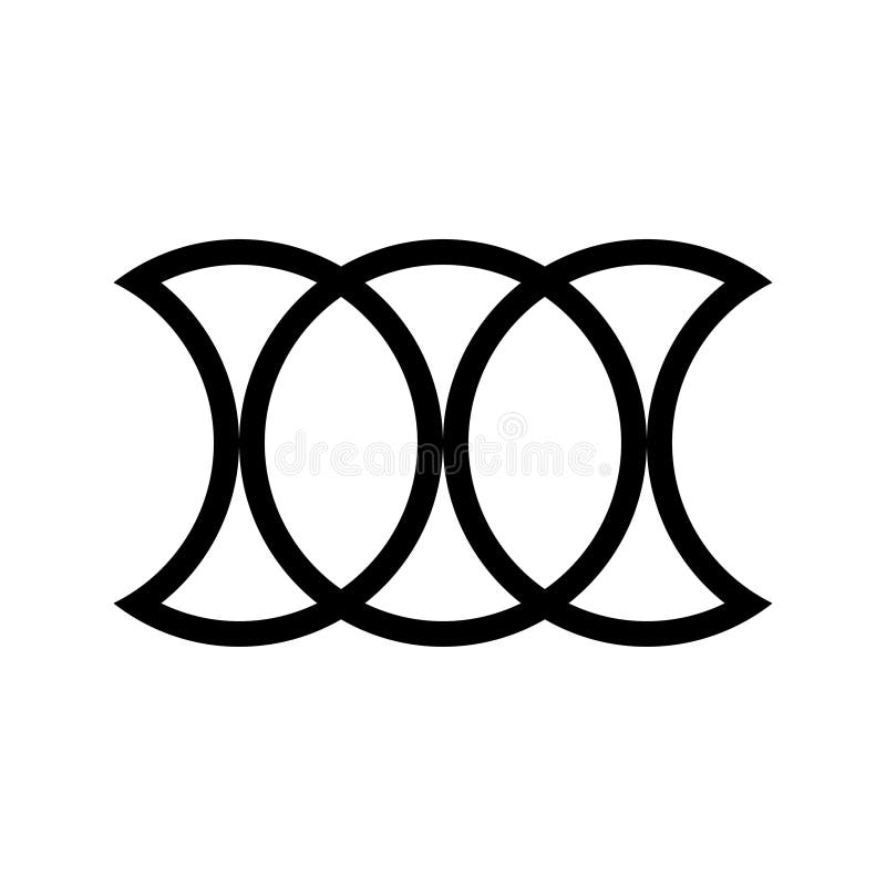 Circle Chain Icon on a White Background. Stock Vector - Illustration of ...