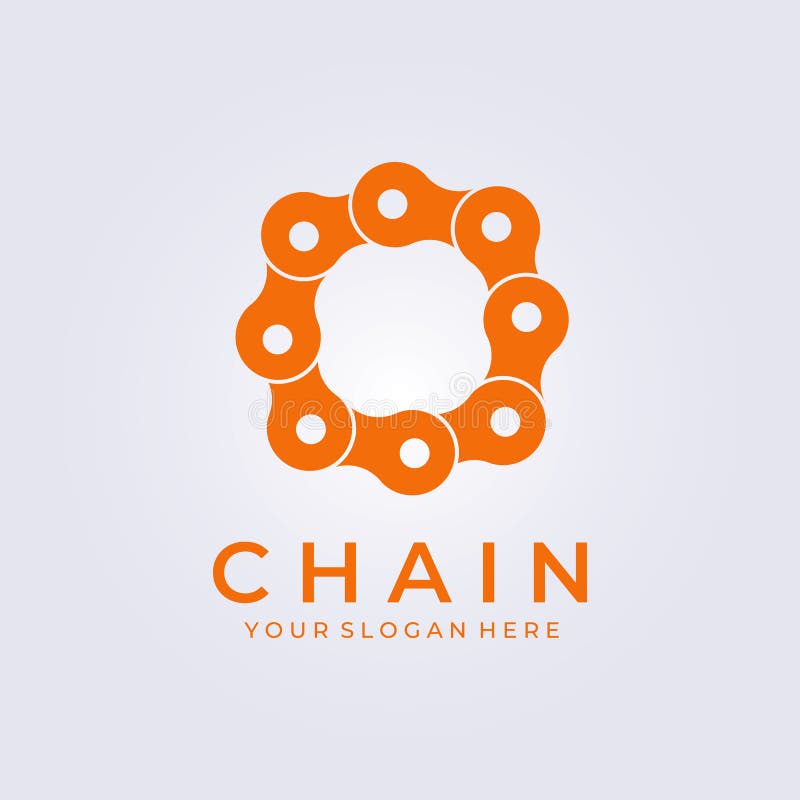 Circle Chain Logo Vector Illustration Design, Bicycle Service, Rent ...