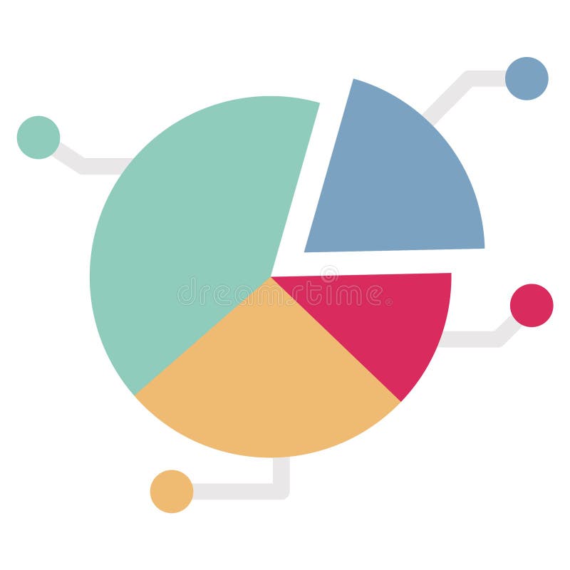 Circle Chart Glyph Style Vector Icon Which Can Easily Modify or Edit ...