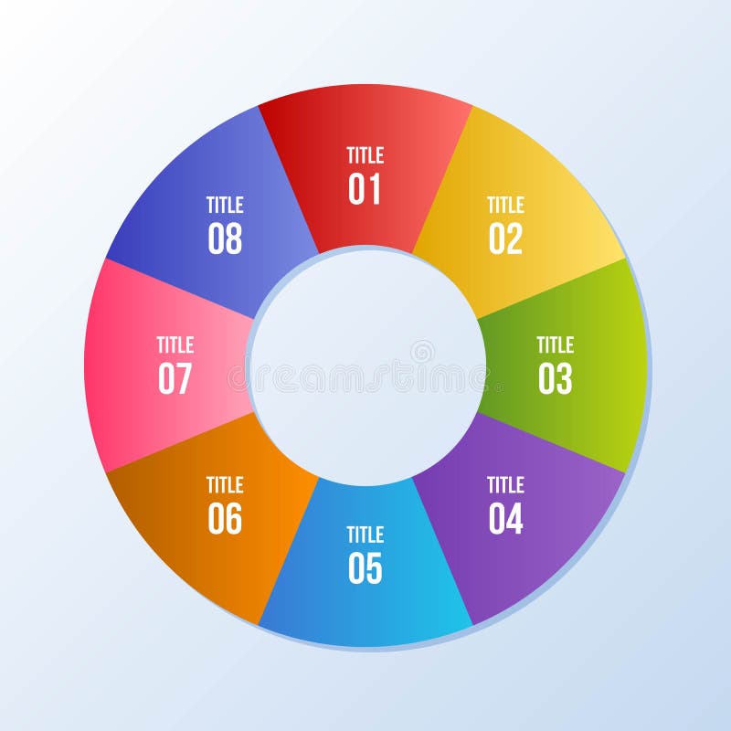 Circle Chart, Circle Infographic or Circular Diagram Stock Vector ...