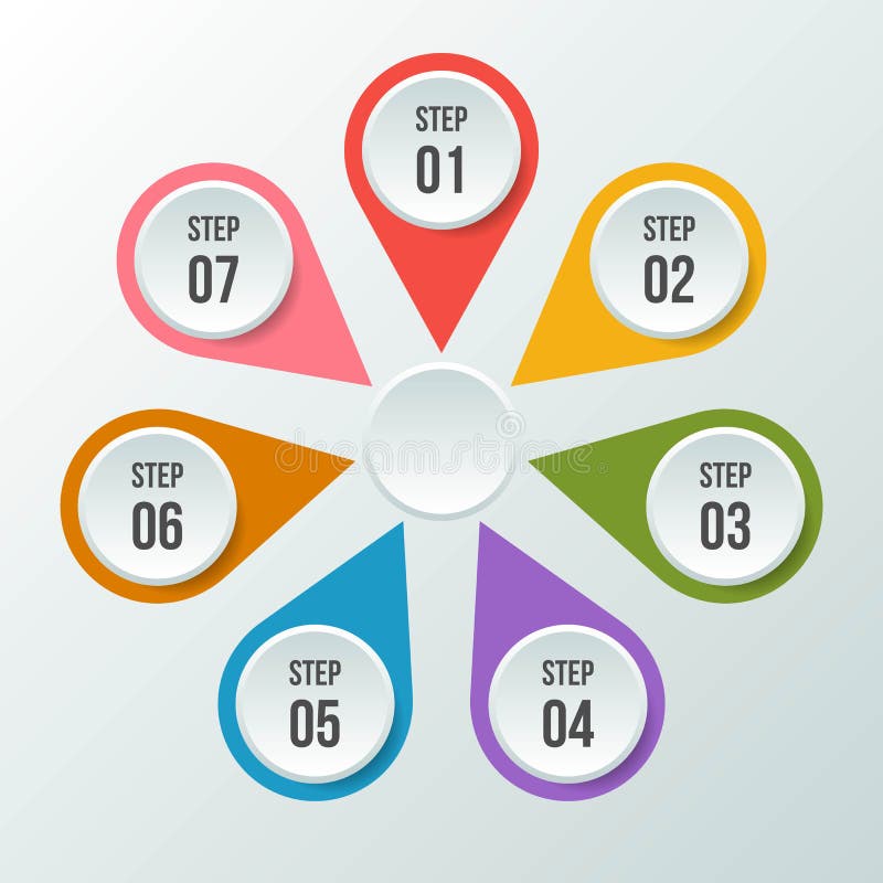 Circle Chart, Circle Infographic or Circular Diagram Stock Vector ...