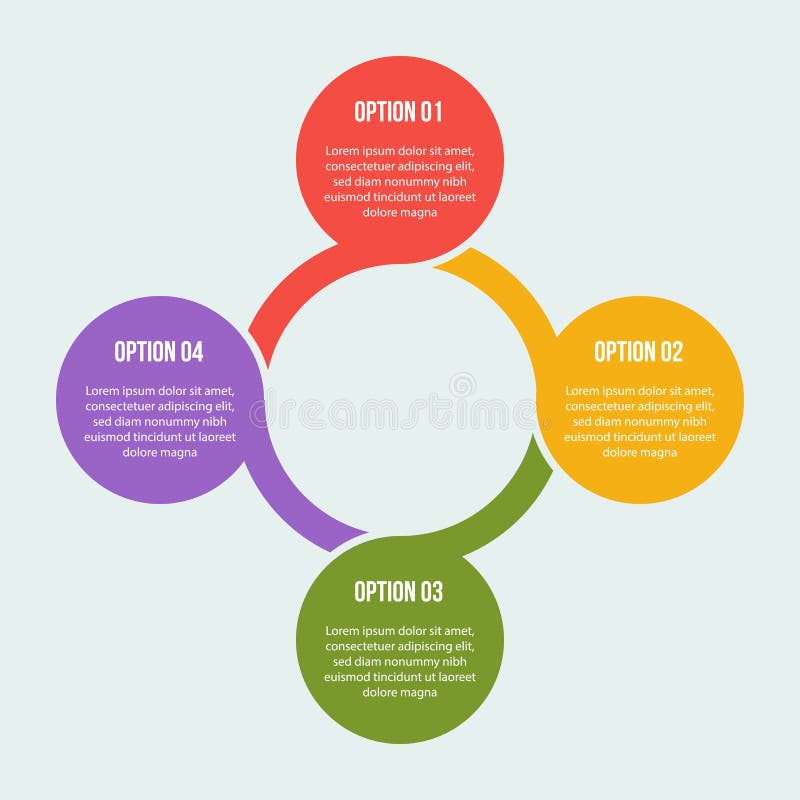 Circle Chart, Circle Infographic or Circular Diagram Stock Vector ...