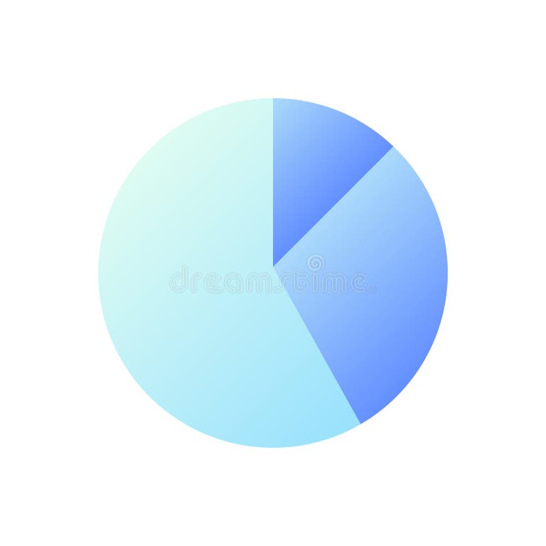 Circle Chart Pixel Perfect Flat Gradient Two-color Ui Icon Stock Vector - Illustration of color ...