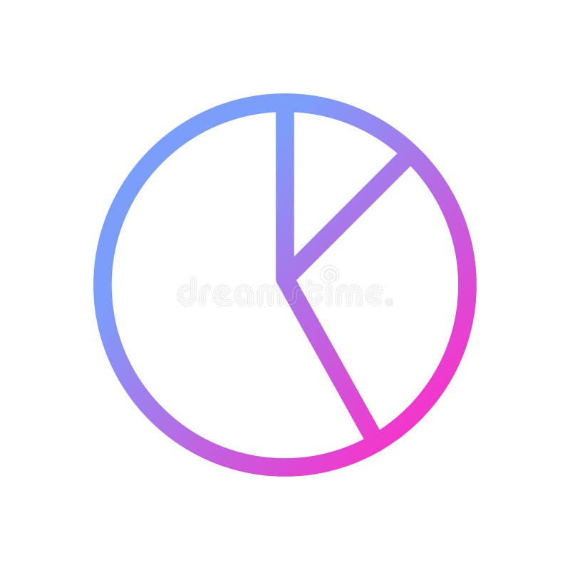 Circle Chart Pixel Perfect Linear Ui Icon Stock Vector - Illustration of phone, line: 258690059