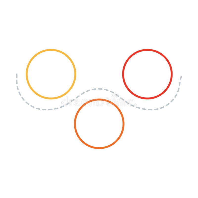 Circle Chart with Wavy Line Vector Design Element Stock Vector ...