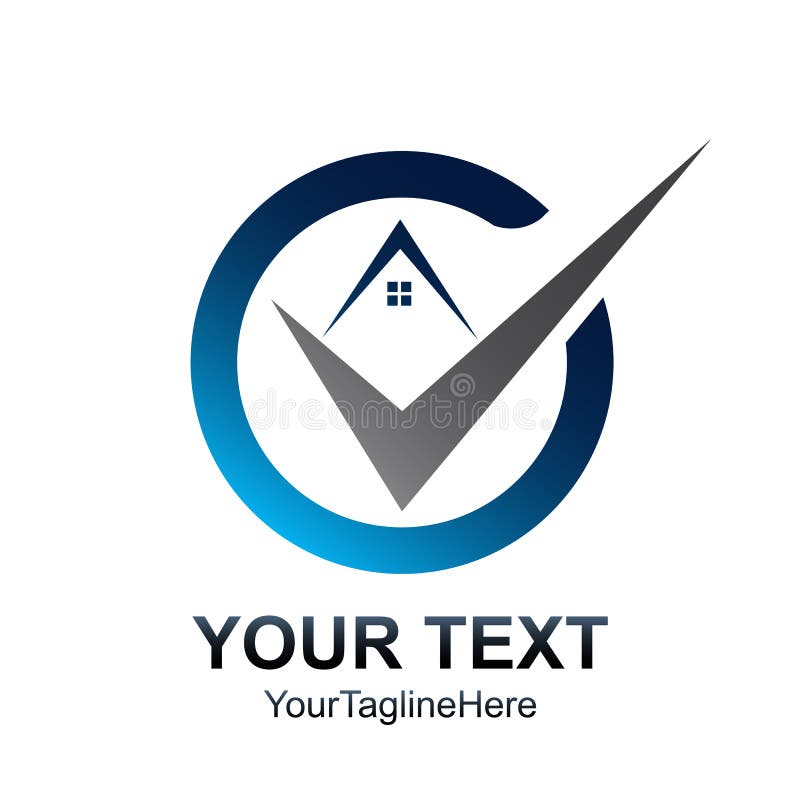 Circle Real Estate Logo Concept Design. Symbol Graphic Template Element ...