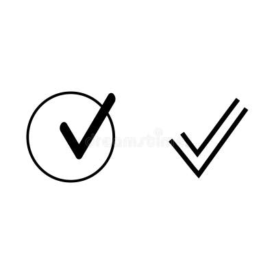 Circle Checkmark Icon. Validation Approval Symbol. Round Tick Vector ...