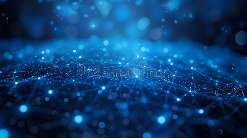 Circle Circuit Digital Futuristic Technology Depth of Field Background ...