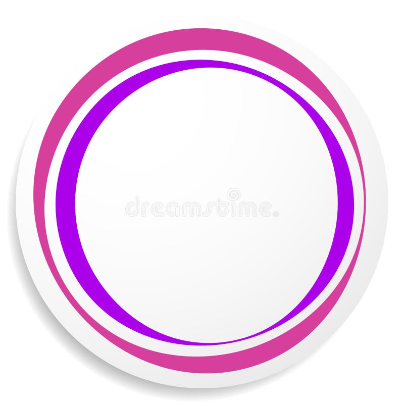 Circle, Circular Badge, Label, Tag and Button Shape with Blank, Empty ...