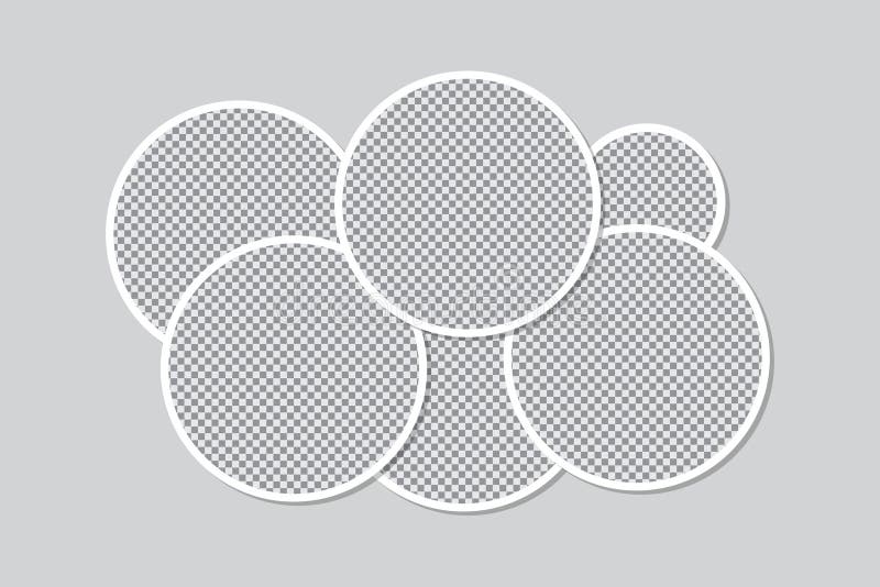 Circle Collage Frame. Vector Illustration Stock Vector - Illustration ...