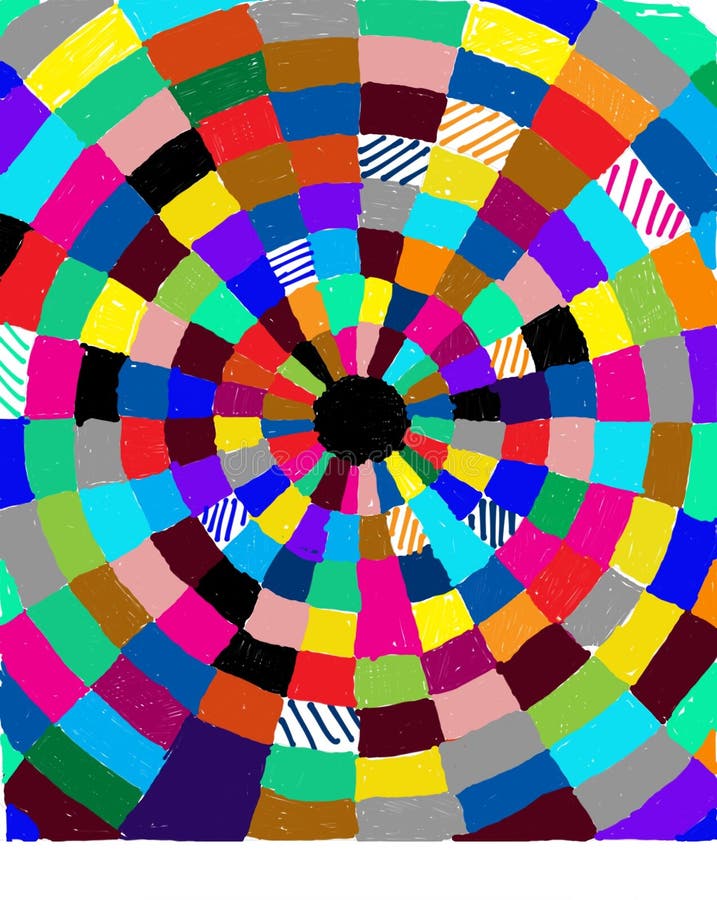 Circle of color stock illustration. Illustration of diameter - 87594145