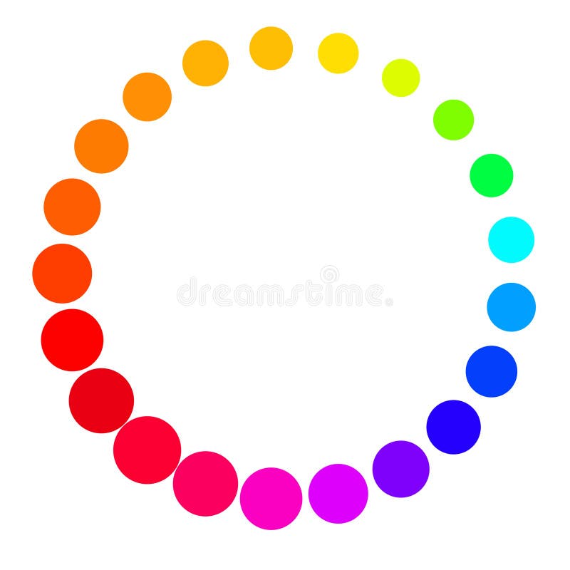 Circle of Color Palette Icon that are Arranged Around Each Other in a ...