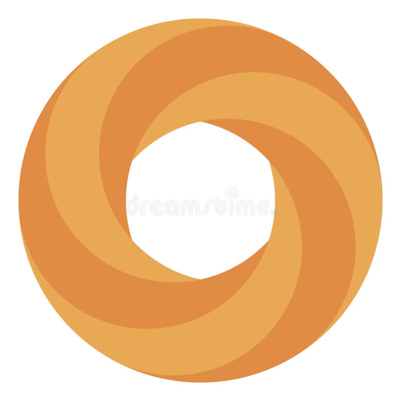 Circle Colored Icon Isolated on White Background Stock Illustration ...