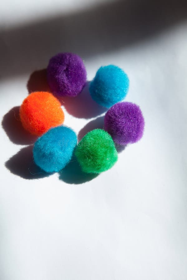 Circle of Colored Soft Balls Stock Image - Image of design, palette ...