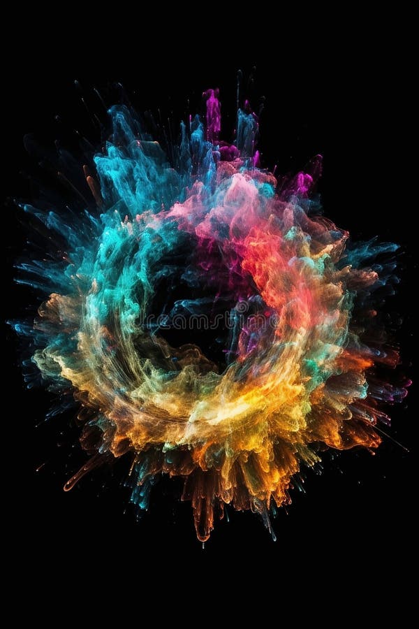Multicolored Explosions Stock Illustrations – 127 Multicolored ...