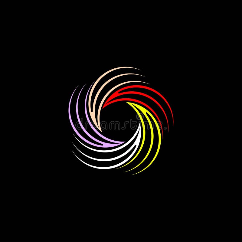 Circle Colorful Vector Logo Illustration Stock Vector - Illustration of ...