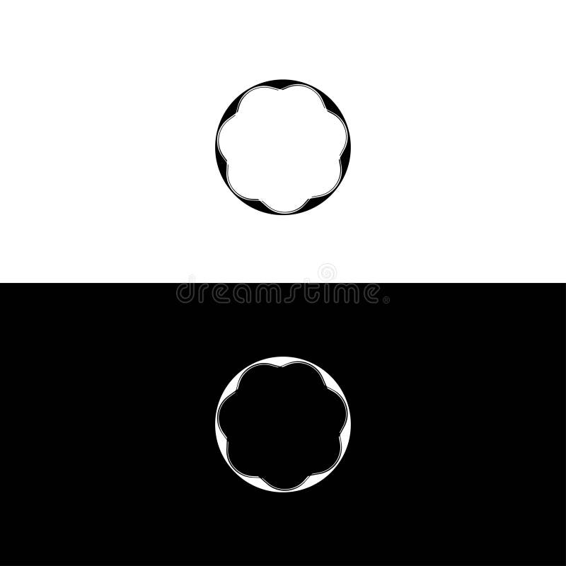 Circle Colorful Vector Logo Template Design . Circle Icon Silhouette ...