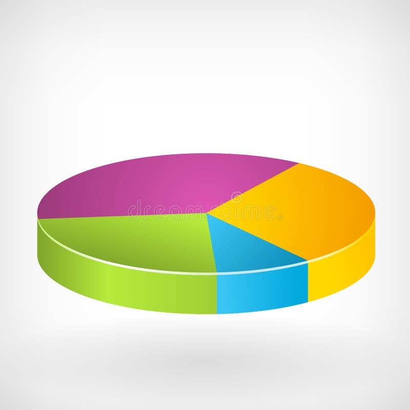 Circle Colorfull 3d Shiny Graph Stock Vector - Illustration of business ...
