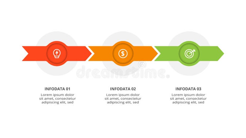 Circle Concept for Infographic with 3 Steps, Options, Parts or Processes. Business Data ...