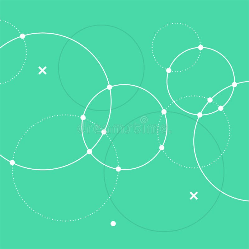 Circle Connect Background Line Graphic Vector Design. Circle Connection ...