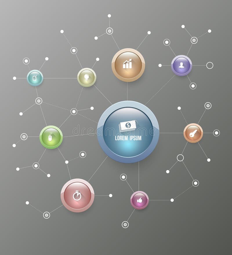 Circle connection stock vector. Illustration of chemist - 38636814