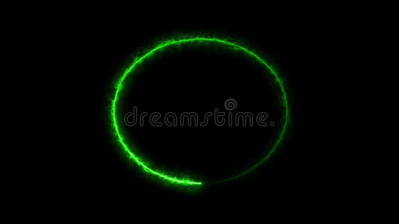 Circle Core Neon Light Glow Circle Frame. Stock Footage - Video of blue ...