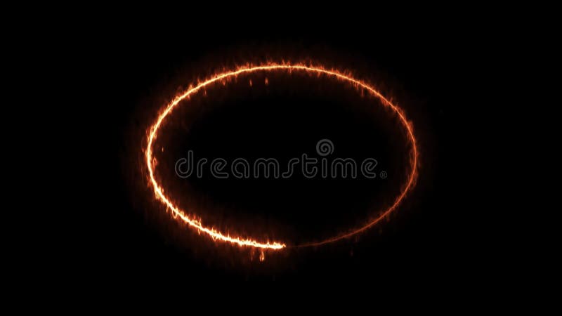 Circle Core Neon Light Glow Circle Frame. Stock Video - Video of circle ...